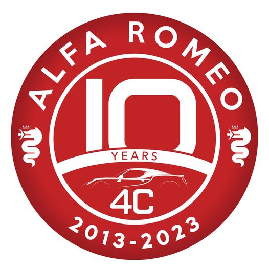 AROC 10 Years 4C Sticker – Alfa Romeo Owners Club Shop